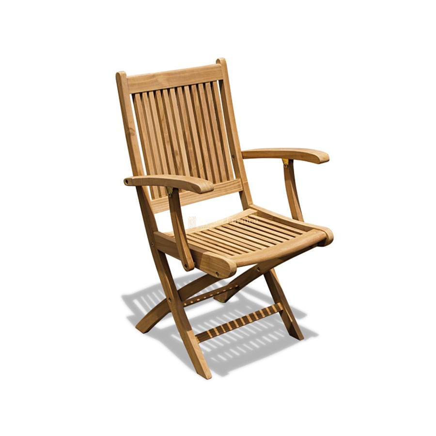 Teak Jepara Folding Arm Chair | Jepara Furniture